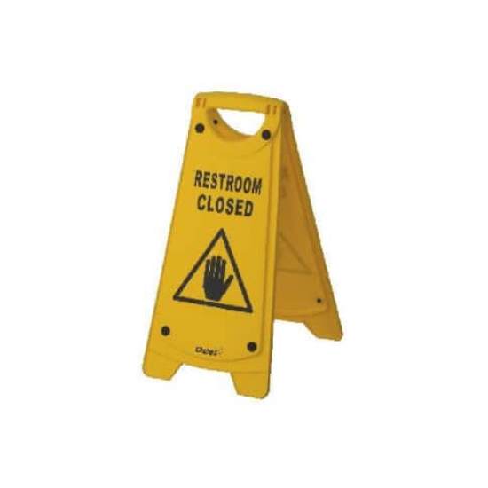 Non-Slip ‘A’ Frame Restroom Closed Sign – Sandhurst Cleaning Supplies
