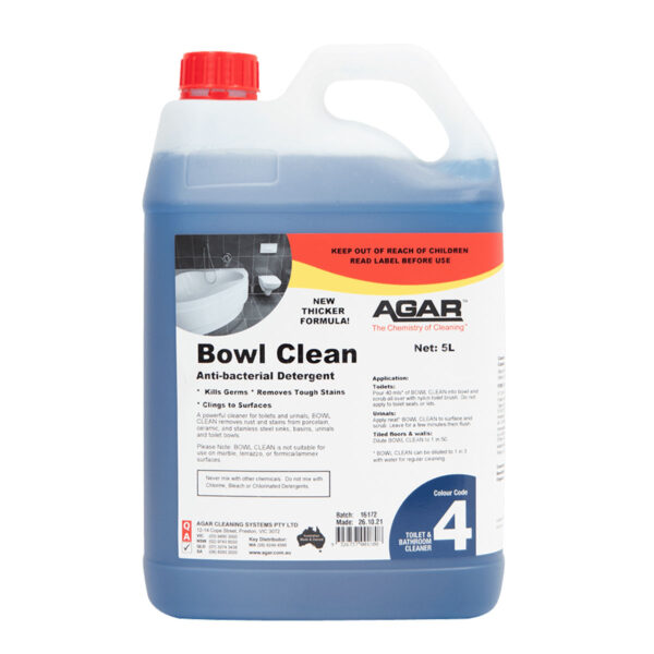 Agar Bowl Clean 5lt – Sandhurst Cleaning Supplies